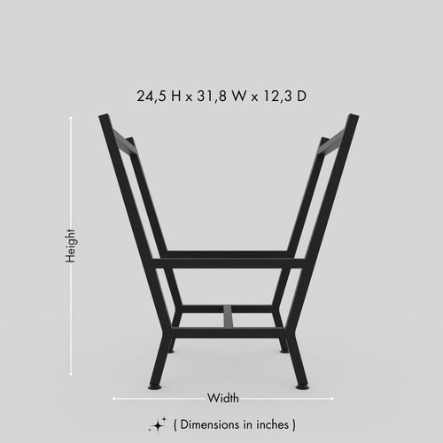 Portable Firewood Rack - Low Profile Firewood Rack With Wide V-Frame ...