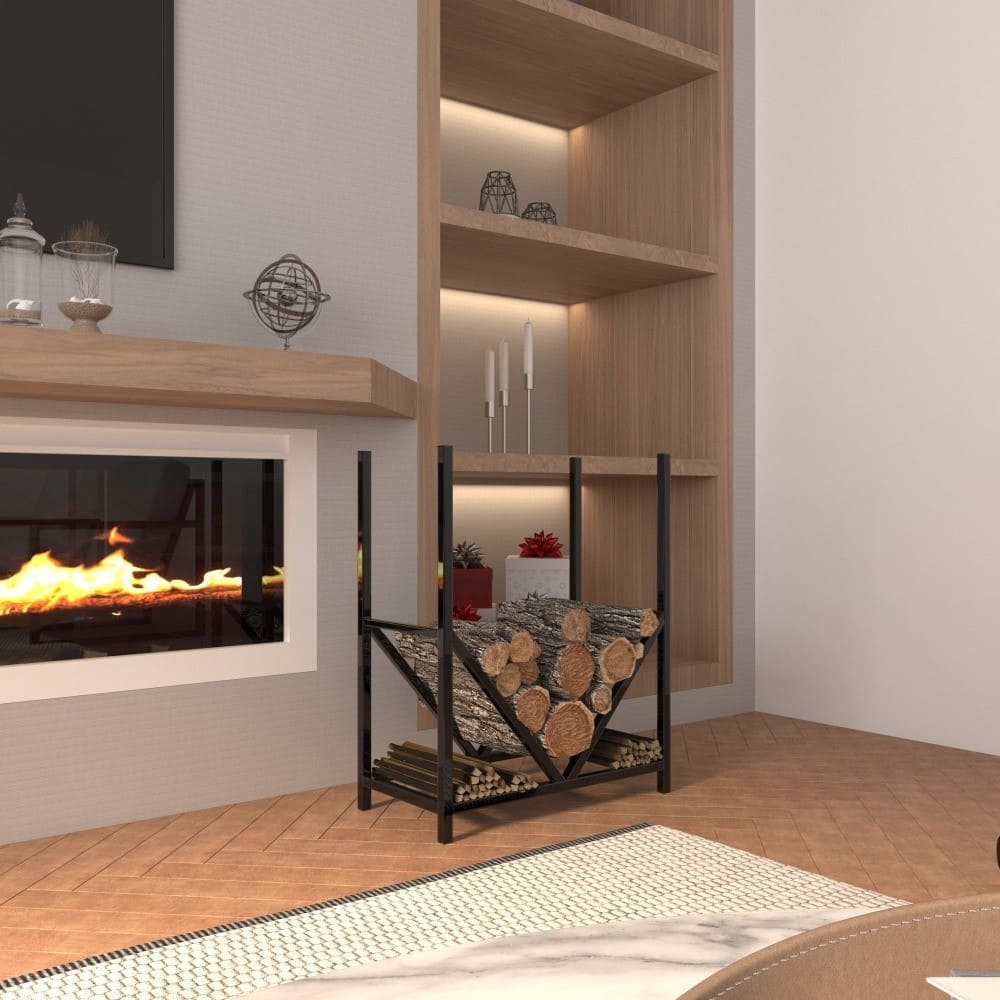 Firewood Holder - Metal Log Rack - Grandmix