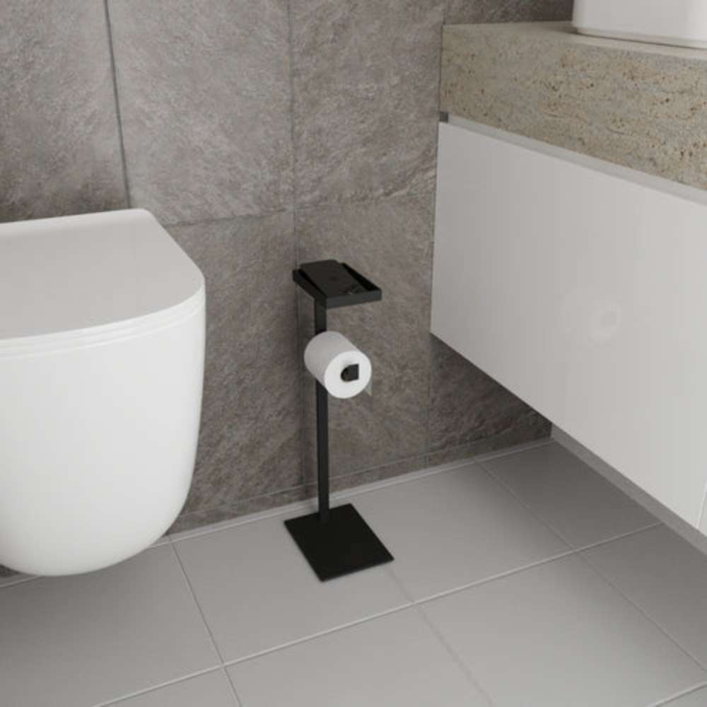 Floor Mounted Stand Paper Holder - Bathroom Storage - Grandmix