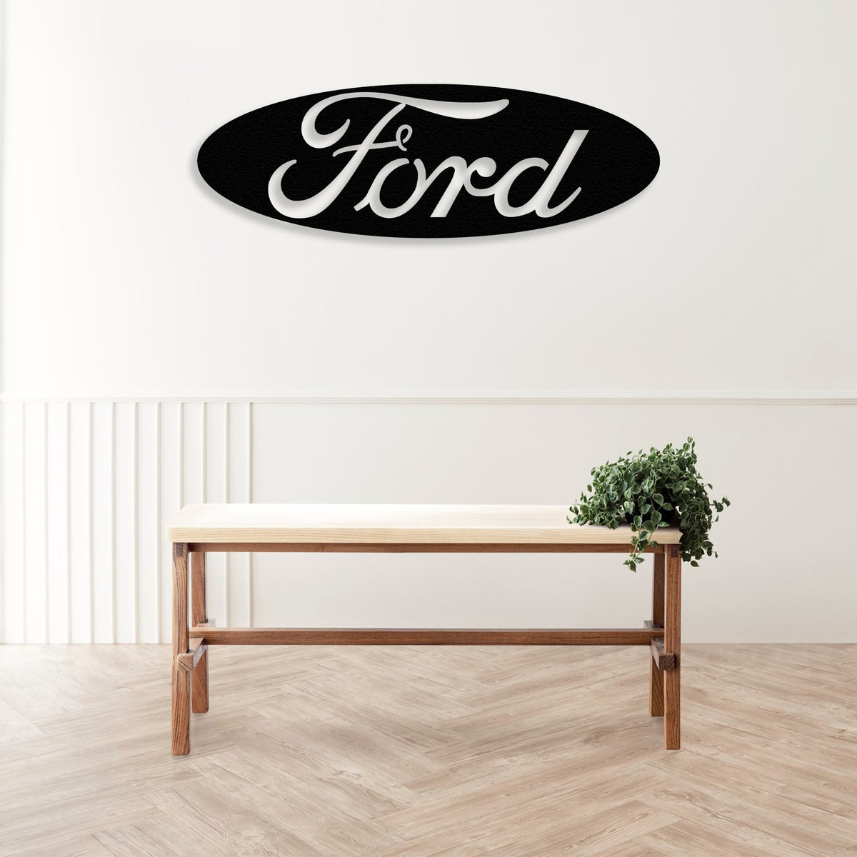 Ford Logo Metal Wall Art - Metal Car Art - Grandmix