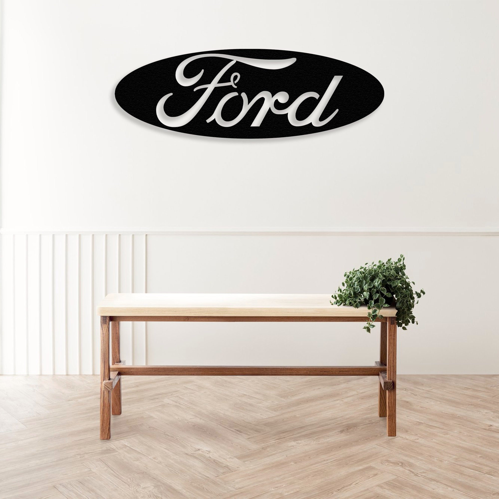 Ford Logo Metal Wall Art - Metal Car Art - Grandmix