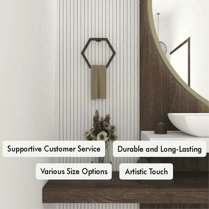 Hexagon Shaped Towel Hanger - Bathroom Products - Grandmix