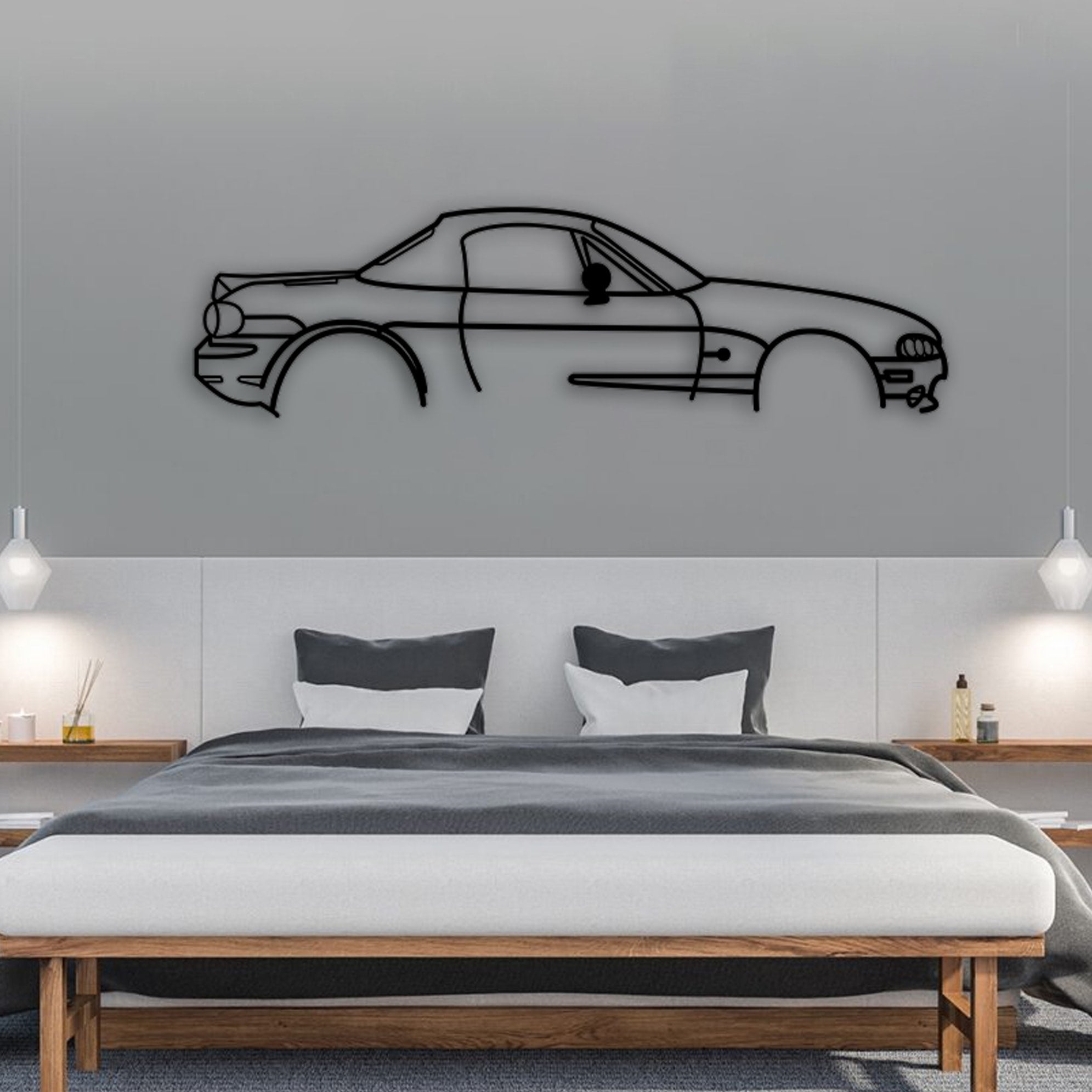Mazda MK 1 MX 5 Car Wall Art - Metal Car Art - Grandmix