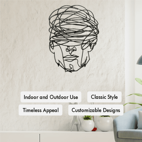 Overthinking Man Metal Wall Decor - Grandmix